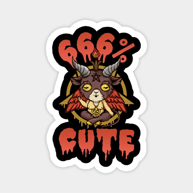 666% Cute - Satanic Chibi Anime Goat Head Baphomet - Kawaii Cute Anime ...