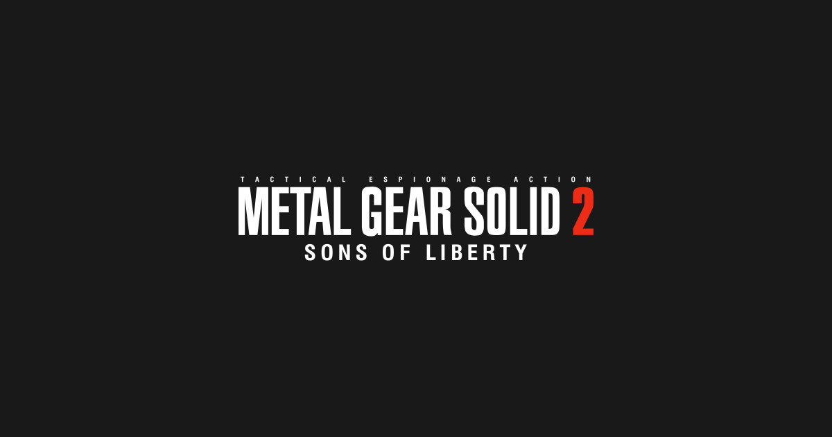 Metal Gear Solid 2 Logo Retro - Metal Gear Solid - T-Shirt | TeePublic