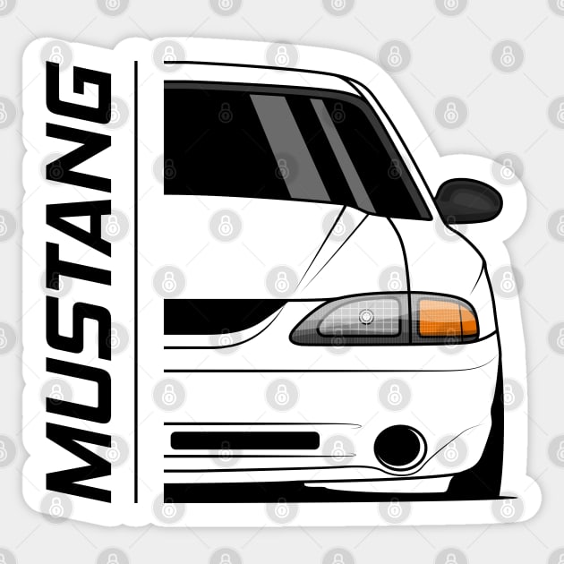 Front MK4 Stang Muscle - Sn95 - Sticker | TeePublic