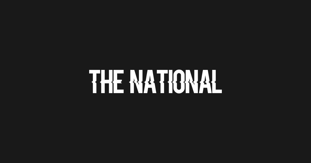 The National Band Logo Lettering - The National - T-Shirt | TeePublic