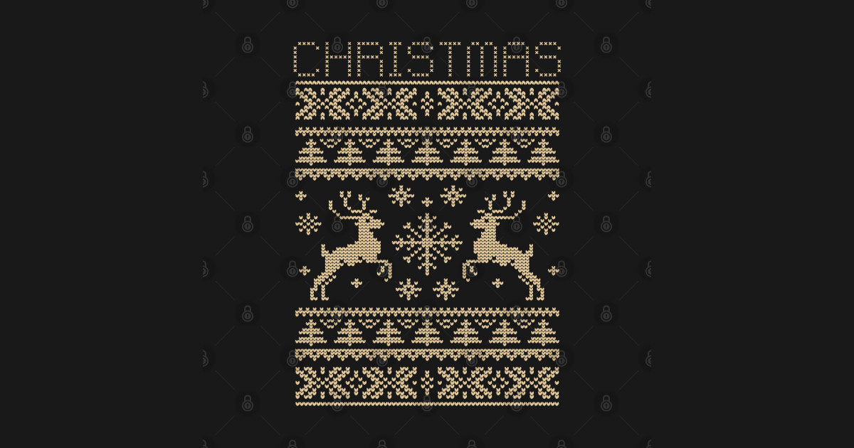 Christmas Stitch pattern - Christmas Stitch Pattern - T-Shirt | TeePublic