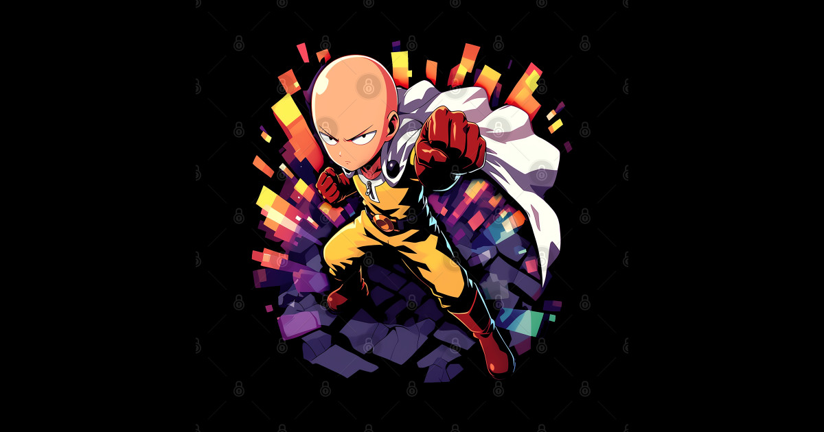 saitama - one punch man - One Punch Man - Sticker | TeePublic