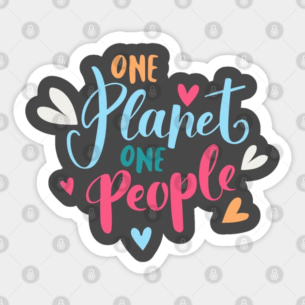 One Planet, One People - mankind is one family - Unity In Diversity ...