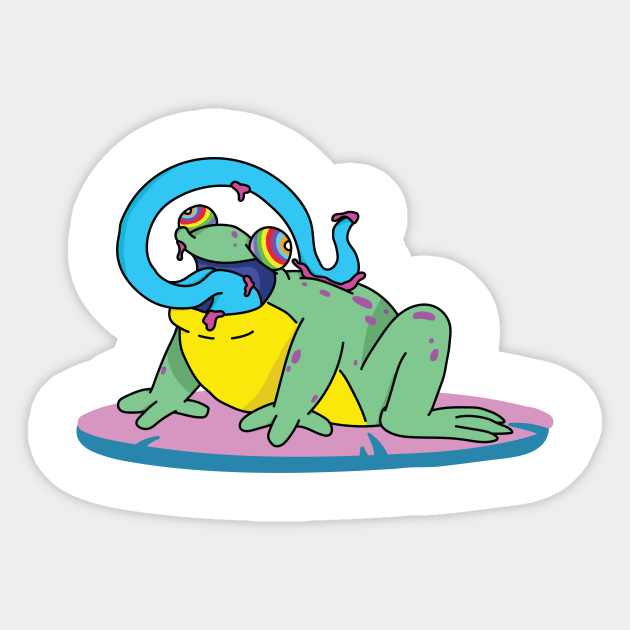 Trippy Toad - Millersmind Trippy Toad - Sticker | TeePublic