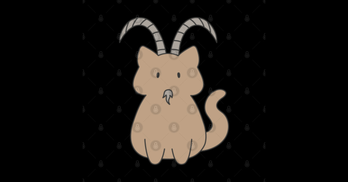 Capricorn Cat Zodiac Sign - Cat Zodiac Sign - Sticker | TeePublic