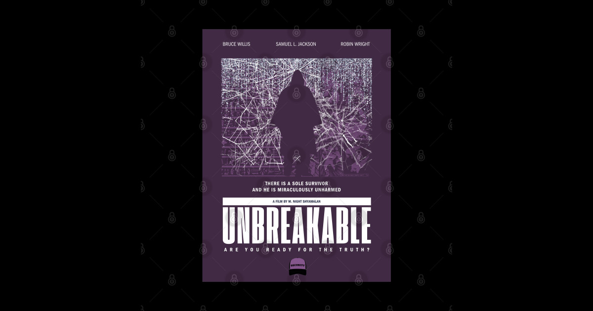 Unbreakable Movie Poster - Unbreakable - Sticker | TeePublic