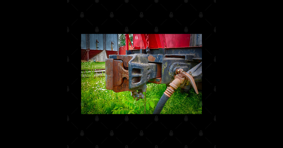 Vintage Train Coupler - Vintage Train Coupler - Posters and Art Prints ...