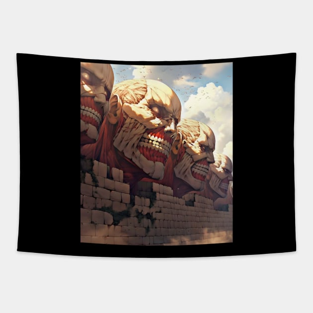 Wall titans - Wall Titans - Tapestry | TeePublic