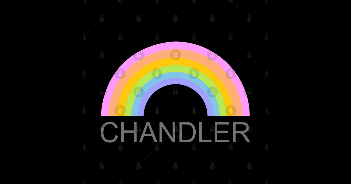 Chandler Rainbow - Chandler Rainbow - Sticker | TeePublic