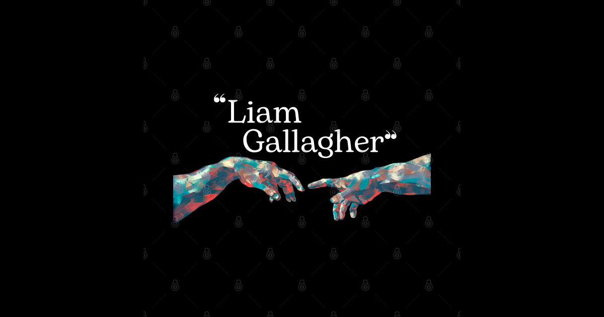 Liam Gallagher // Hand Colour - Liam Gallagher - Sticker | TeePublic