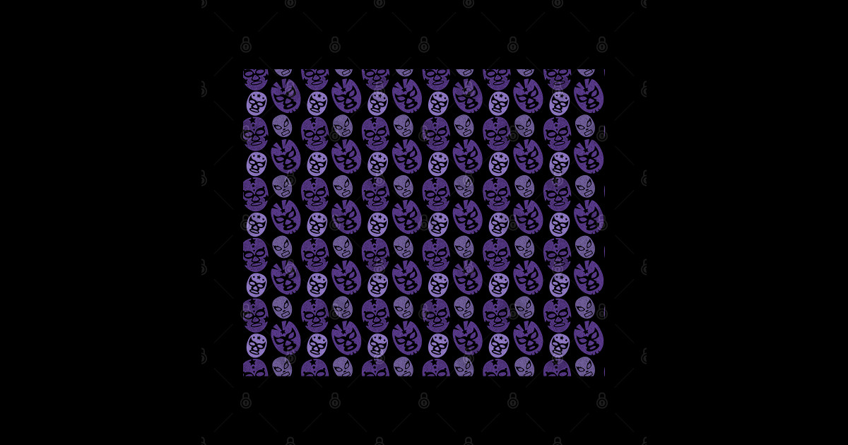 Luchador Mask Purple - Luchador - Sticker | TeePublic