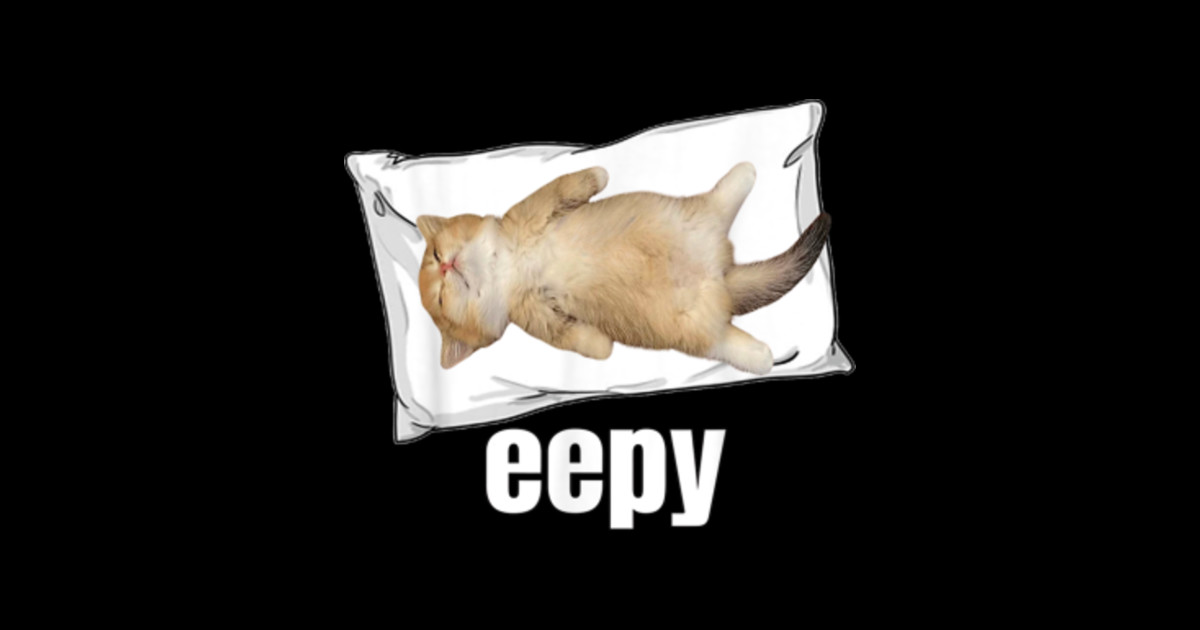 Eepy Cat Silly Sleepy & Meme Funny - Eepy Cat Silly Sleepy - Posters ...