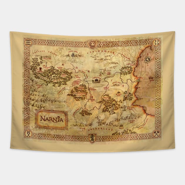 Map of Narnia - Narnia - Tapestry | TeePublic