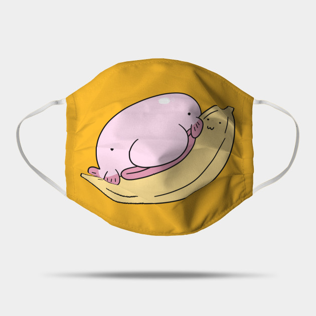 Blobfish and Banana - Blobfish - Mask | TeePublic