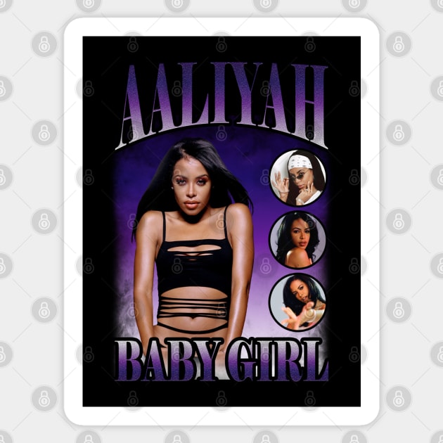 Aaliyah Baby Girl - Aaliyah - Sticker | TeePublic