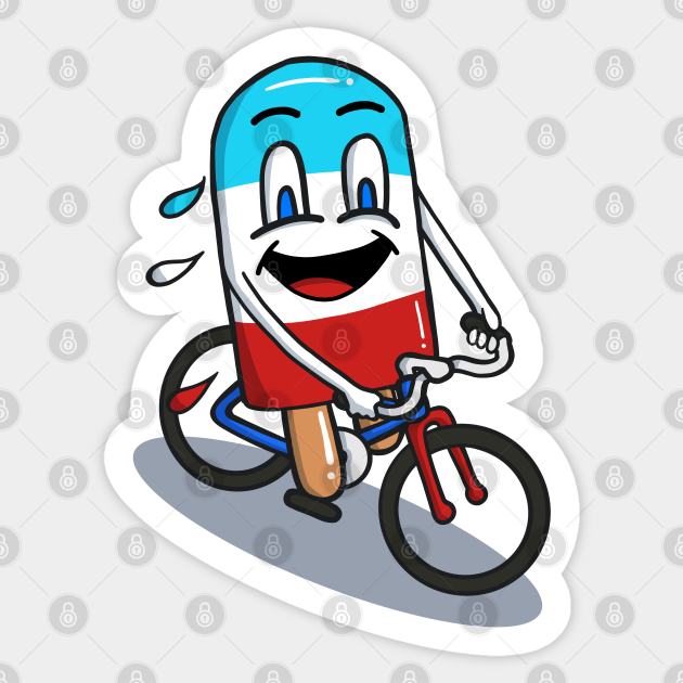 Pop Cycle - Popsicle - Sticker | TeePublic