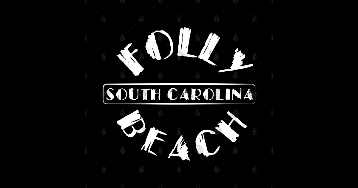 Folly Beach - Beach - Sticker | TeePublic