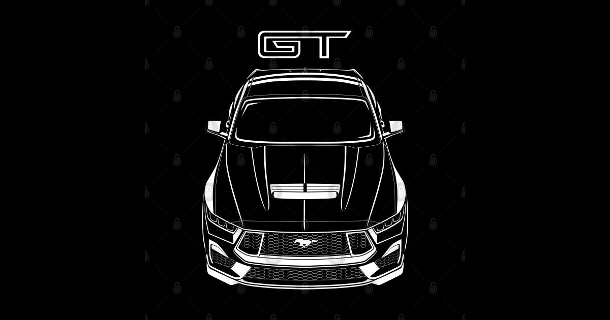 Mustang GT 2024 - Mustang Gt - Sticker | TeePublic