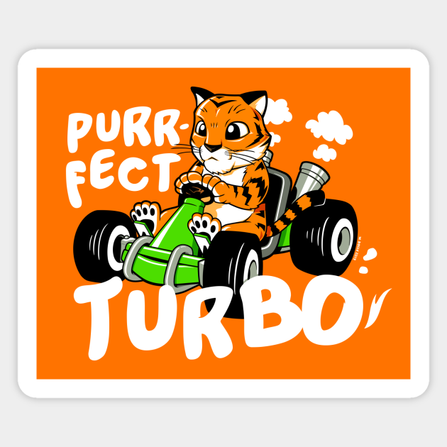 Turbo Tiger - Tiger - Sticker | TeePublic