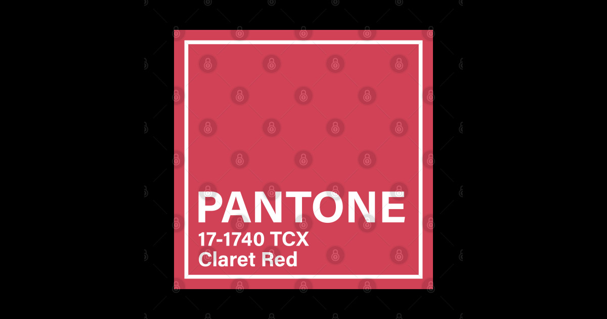 pantone 17-1740 TCX Claret Red - Pantone Color - T-Shirt | TeePublic