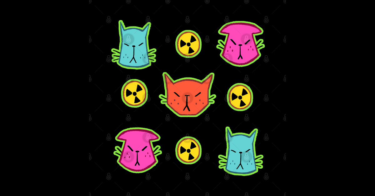 NUCLEAR CATS - Nuclear - Sticker | TeePublic