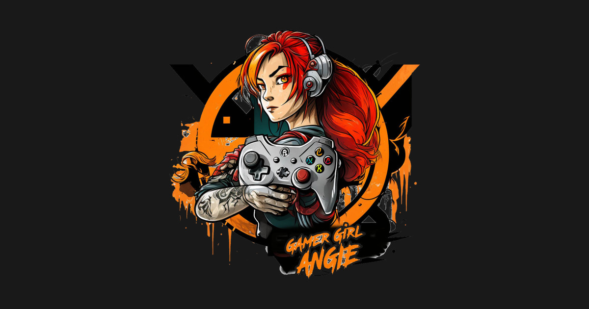 Gamer Girl Angie - Gamergirlangie - T-Shirt | TeePublic