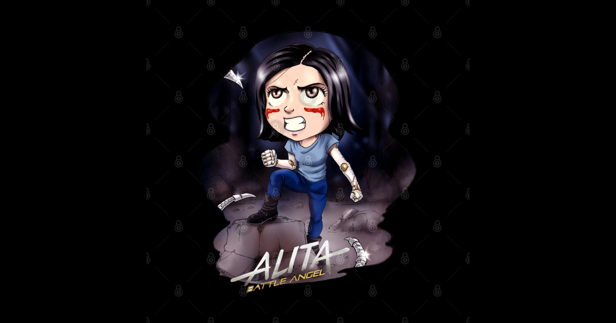 Chibi Alita Battle Angel - Alita Battle Angel - Sticker | TeePublic