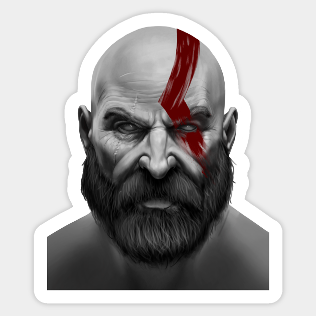 Kratos - Godofwar 4 - Sticker | TeePublic