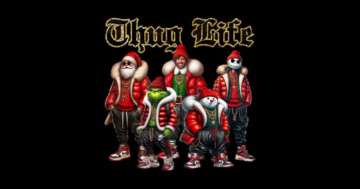 Cartoon Christmas Thug Life, Movie Character, Thug Life Xmas, Thug Life ...