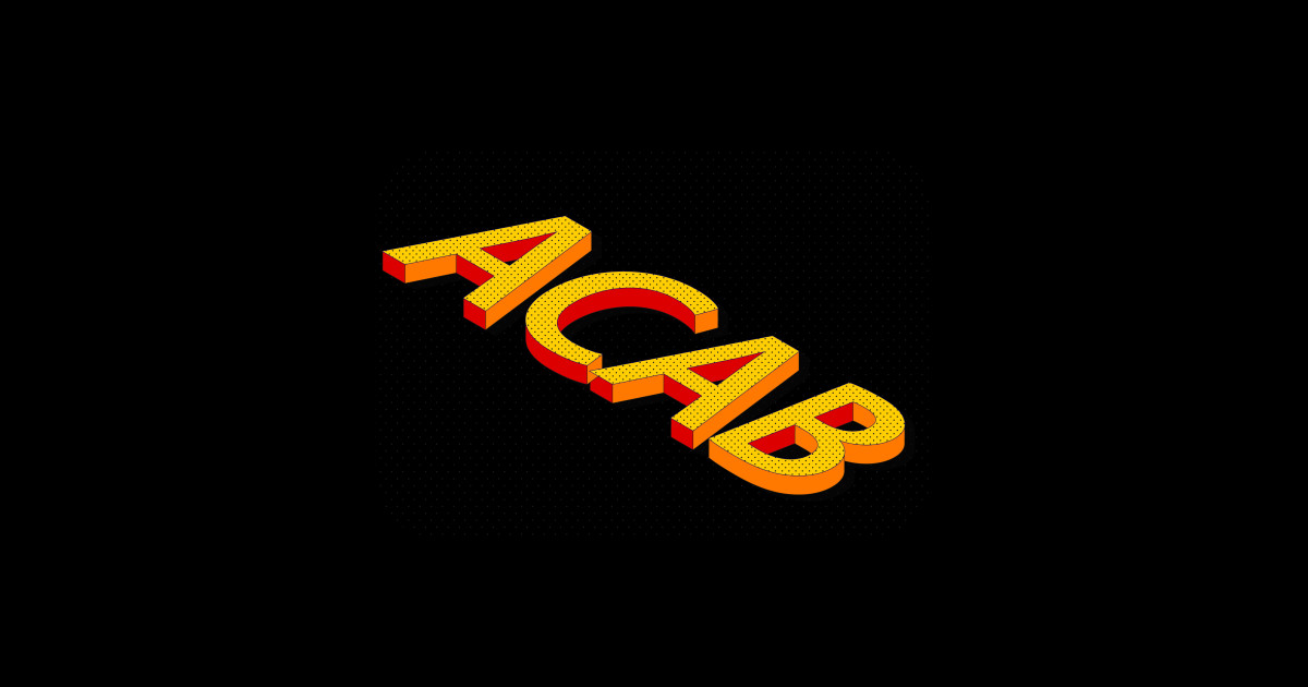 ACAB 3D - Acab - Sticker | TeePublic