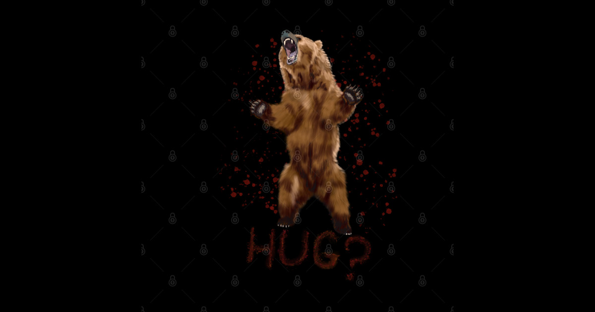 Bear Hug - Grumpy - Sticker | TeePublic