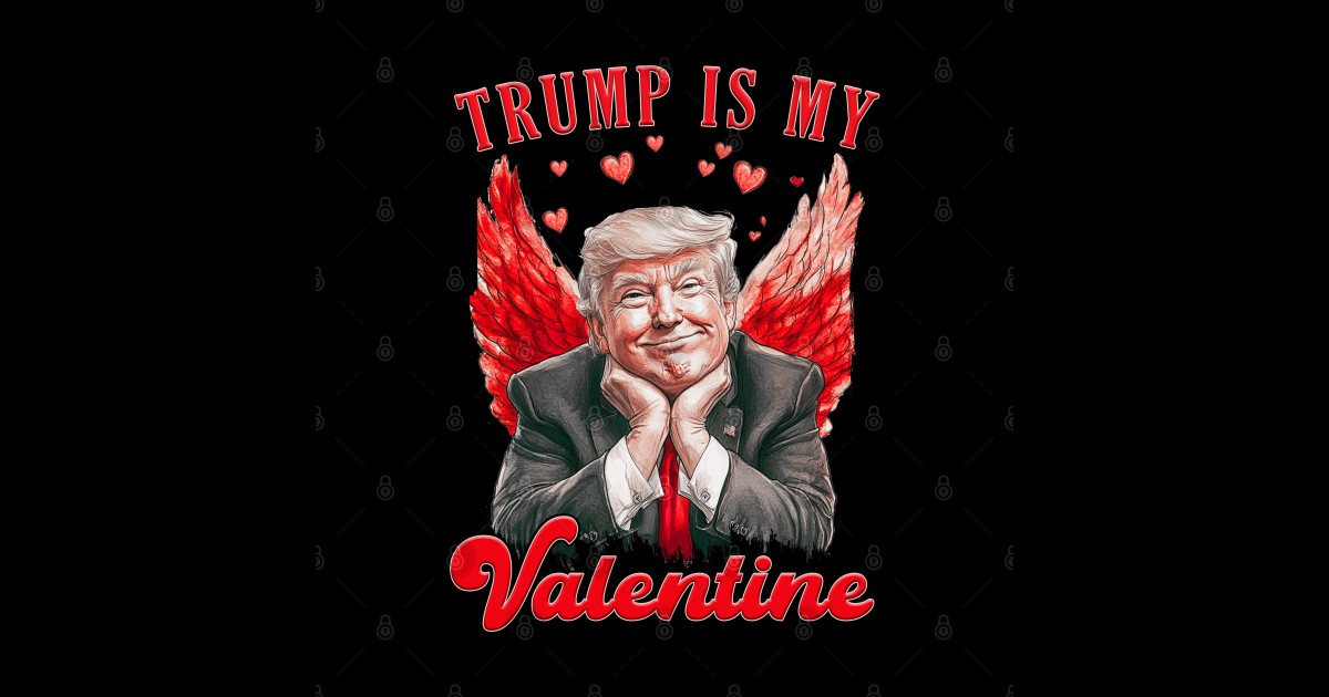 Retro Trump Is My Valentine Trump Valentine Day - Trump Is My Valentine ...