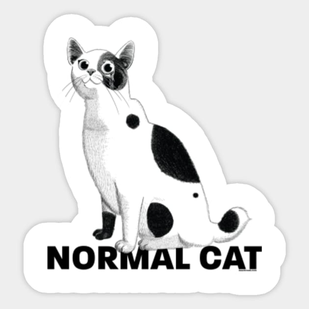 Normal Cat - Cat - Sticker | TeePublic