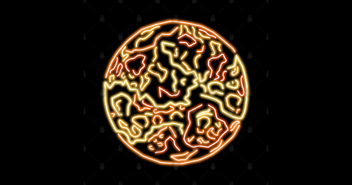 Electric Solar System Neon Venus - Venus - Posters and Art Prints ...