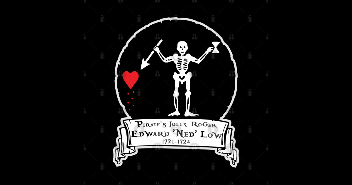 Jolly Roger - Edward Ned Low - Jolly Roger Edward Ned Low - Sticker ...