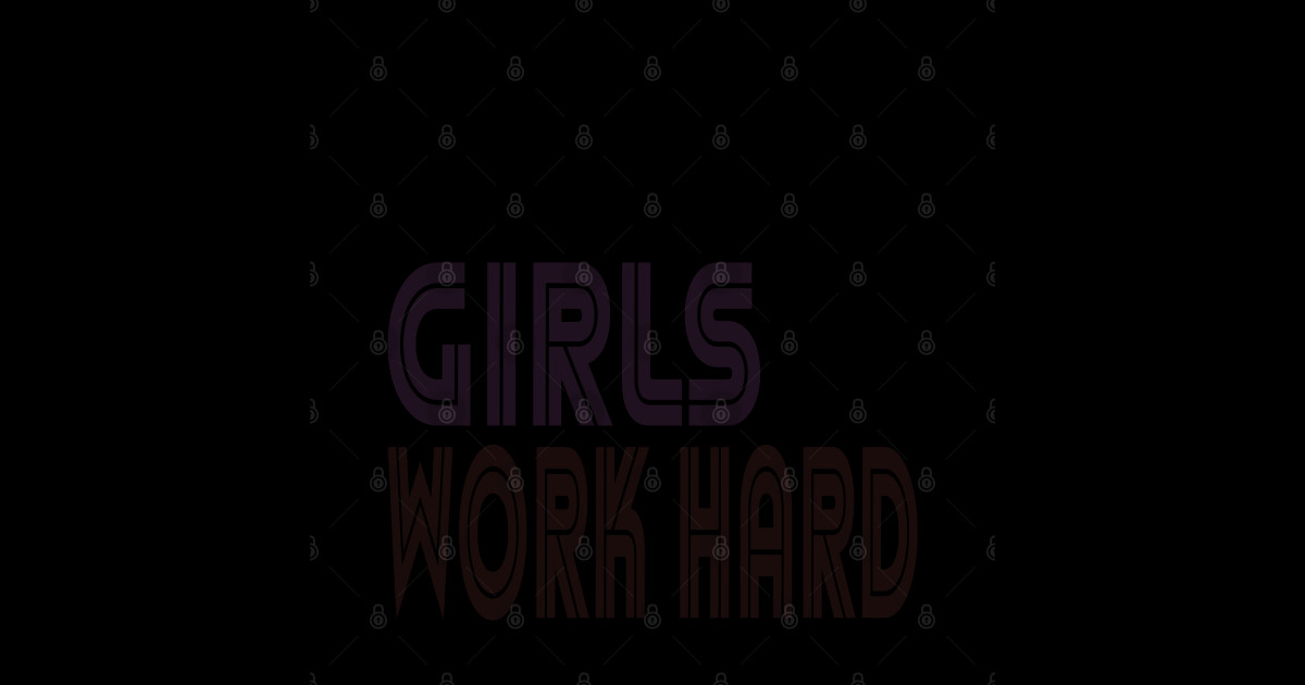 Good girls work hard Typographic Design - Latest Design - Posters and ...