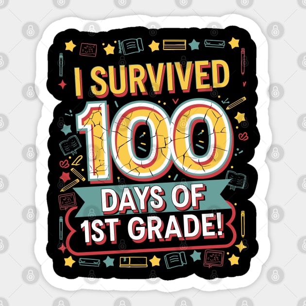 I Survived 100 Days of 1st Grade - Fun School Celebration - I Survived ...