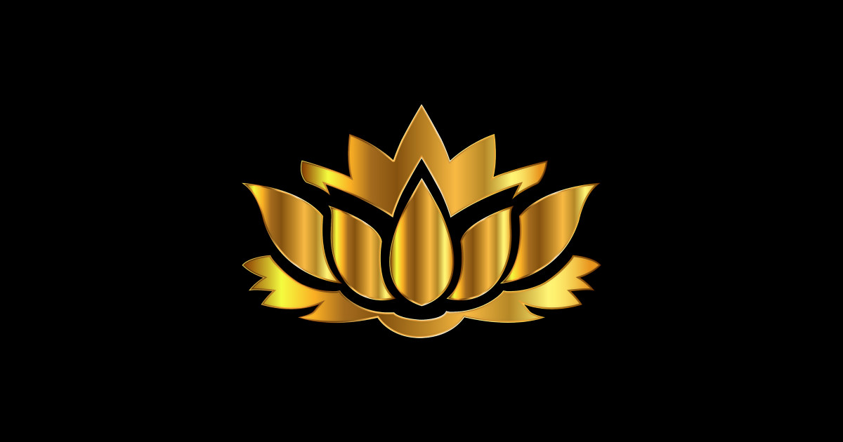 Gold Lotus - Lotus Flower - Posters and Art Prints | TeePublic