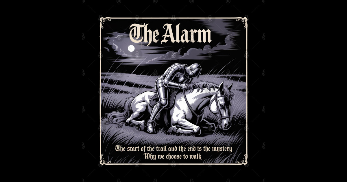 THE ALARM - CRYING KNIGHT AND HORSE - The Alarm - Sticker | TeePublic