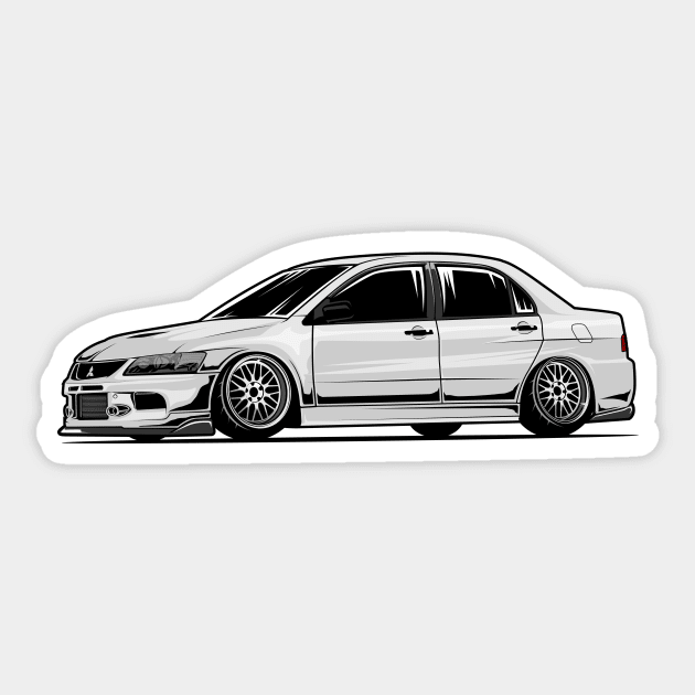 lancer evo 9 - Lancer Evo 9 - Sticker | TeePublic