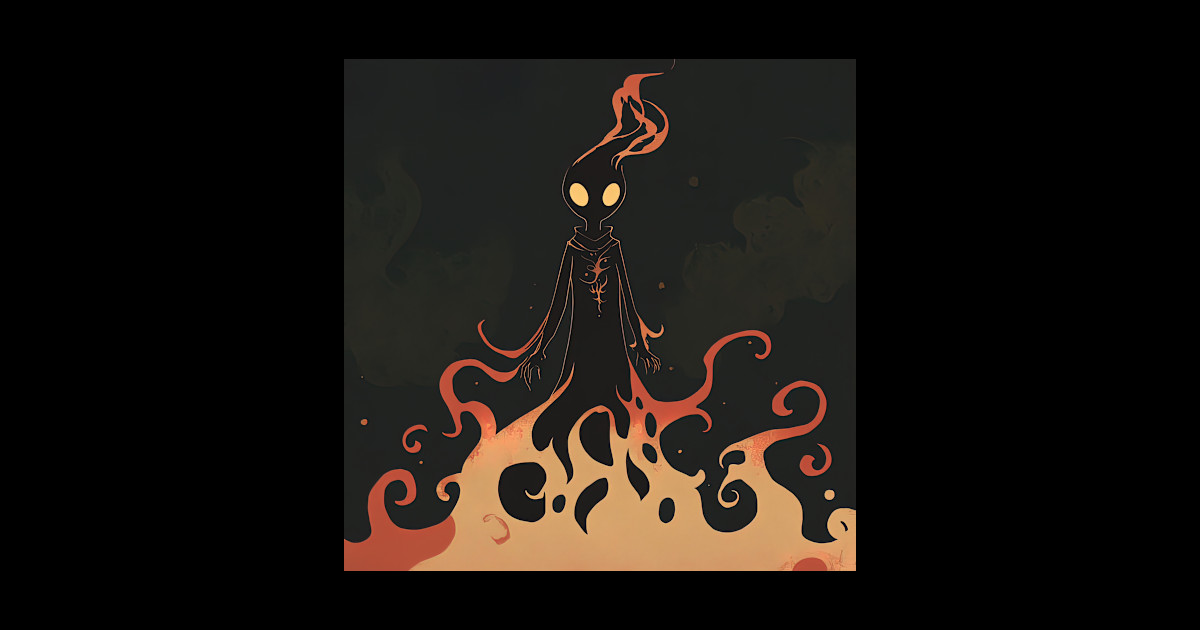 Fire elemental | Anime style - Fire Elemental - Sticker | TeePublic