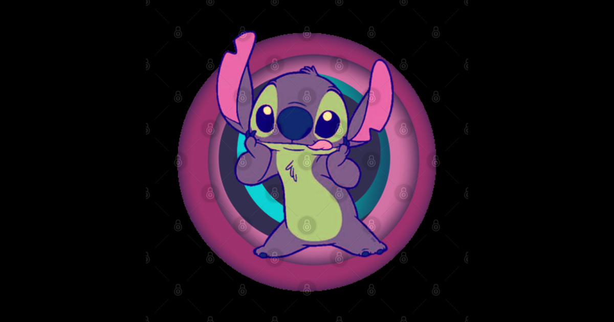 retro stitch - Stitch - Sticker | TeePublic