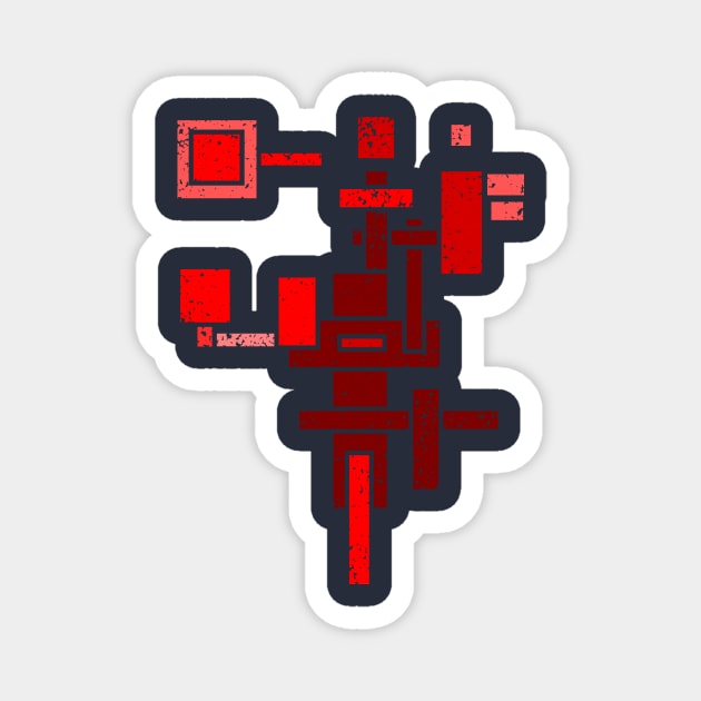 QR-Code Architecture Pattern - Abstract Art - Magnet | TeePublic