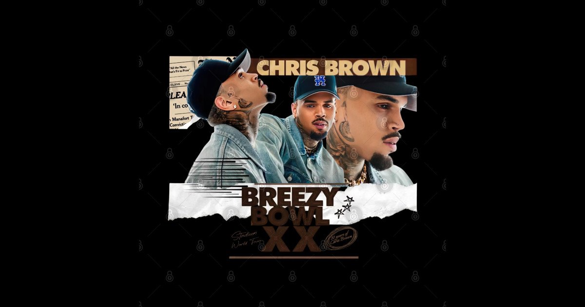 Chris Brown Breezy Bowl XX World Tour 2025 - Chris Brown - Sticker ...
