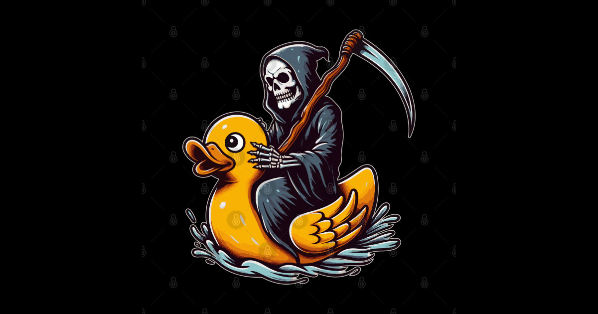 Grim Reaper Ride Duck Float - Grim Reaper - Posters and Art Prints ...