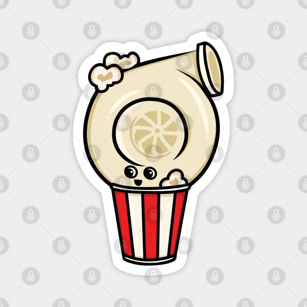 Popcorn Turbo 2 - Turbo - Magnet | TeePublic