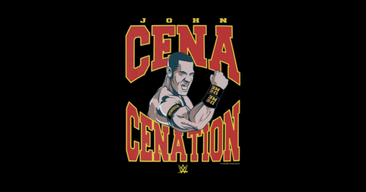John Cena Cenation Collegiate - John Cena - Sticker | TeePublic