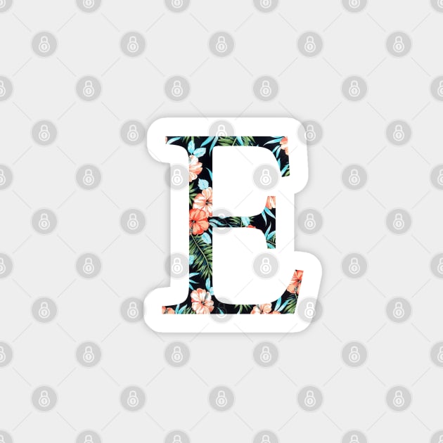 Epsilon Floral Greek Letter Design - Floral - Sticker | TeePublic