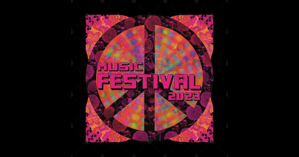Music Festival 2023 - Music Festivals - Sticker | TeePublic