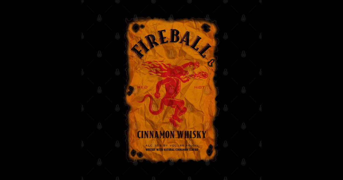 RETRO COLOR FIREBALL WHISKY - Fireball Whisky - Sticker | TeePublic